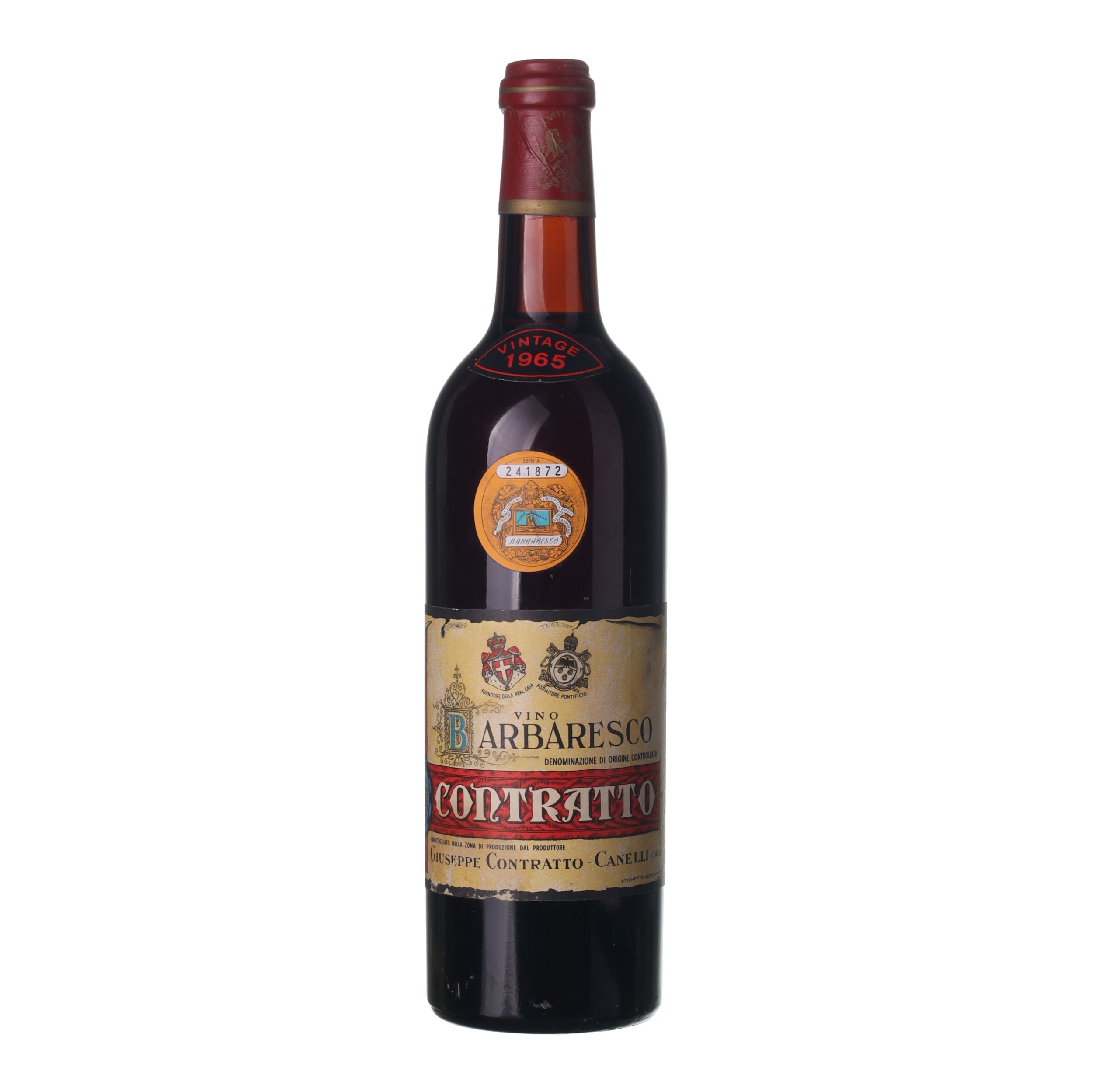 1965 Barbaresco DOC Giuseppe Contratto Caneli | VIATEMPIA.SK